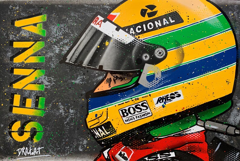 Ayrton Senna Graffiti Painting - Etsy