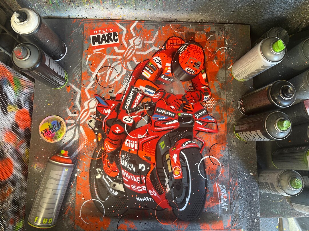 Marc Marquez, 2025 - Graffiti Painting - Etsy