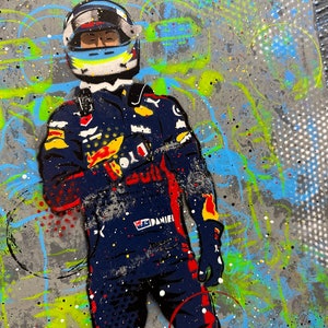 Daniel Ricciardo, Monaco - Graffiti Painting - Etsy