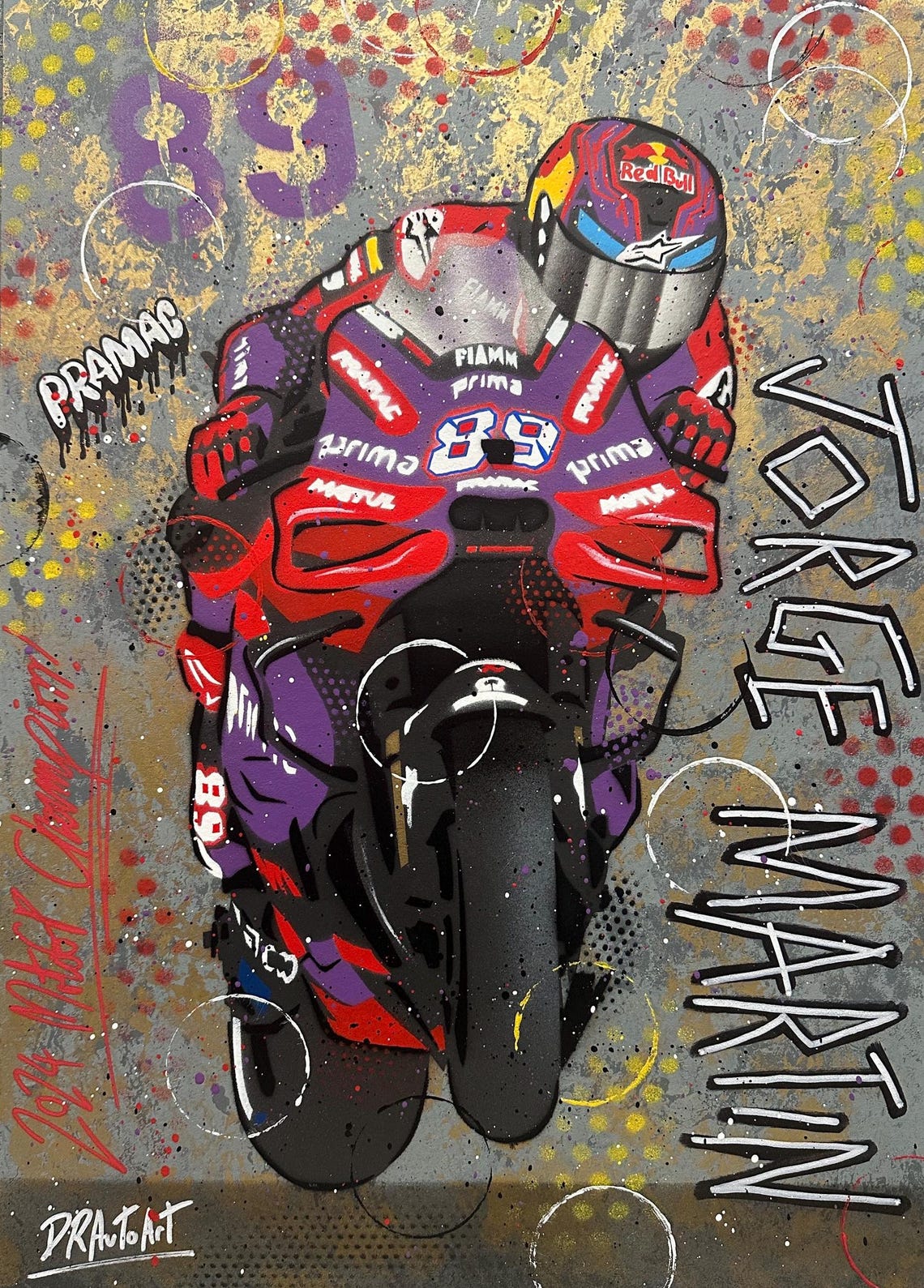 Jorge Martin 2024 – Graffiti Painting - Etsy