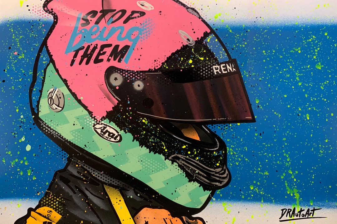 Daniel Ricciardo Graffiti Painting - Etsy