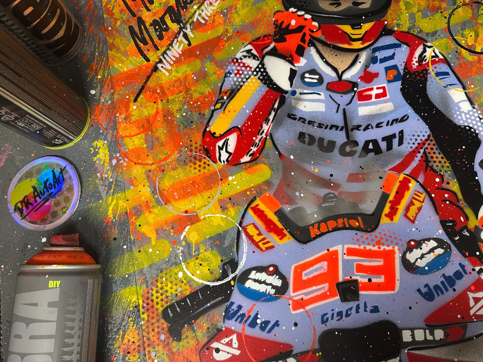 Marc Marquez, 2024 - Graffiti Painting - Etsy