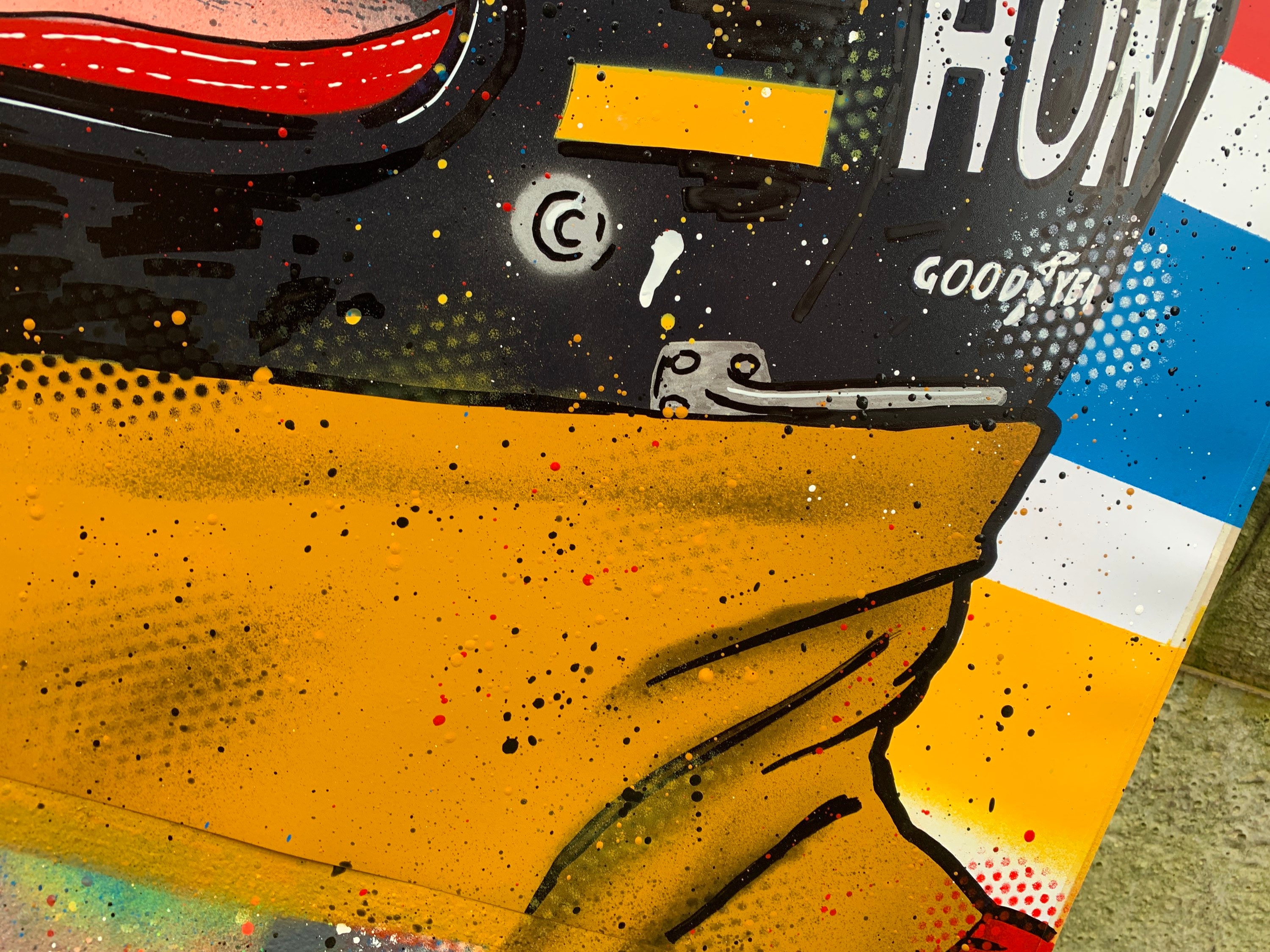 James Hunt Graffiti Painting - Etsy