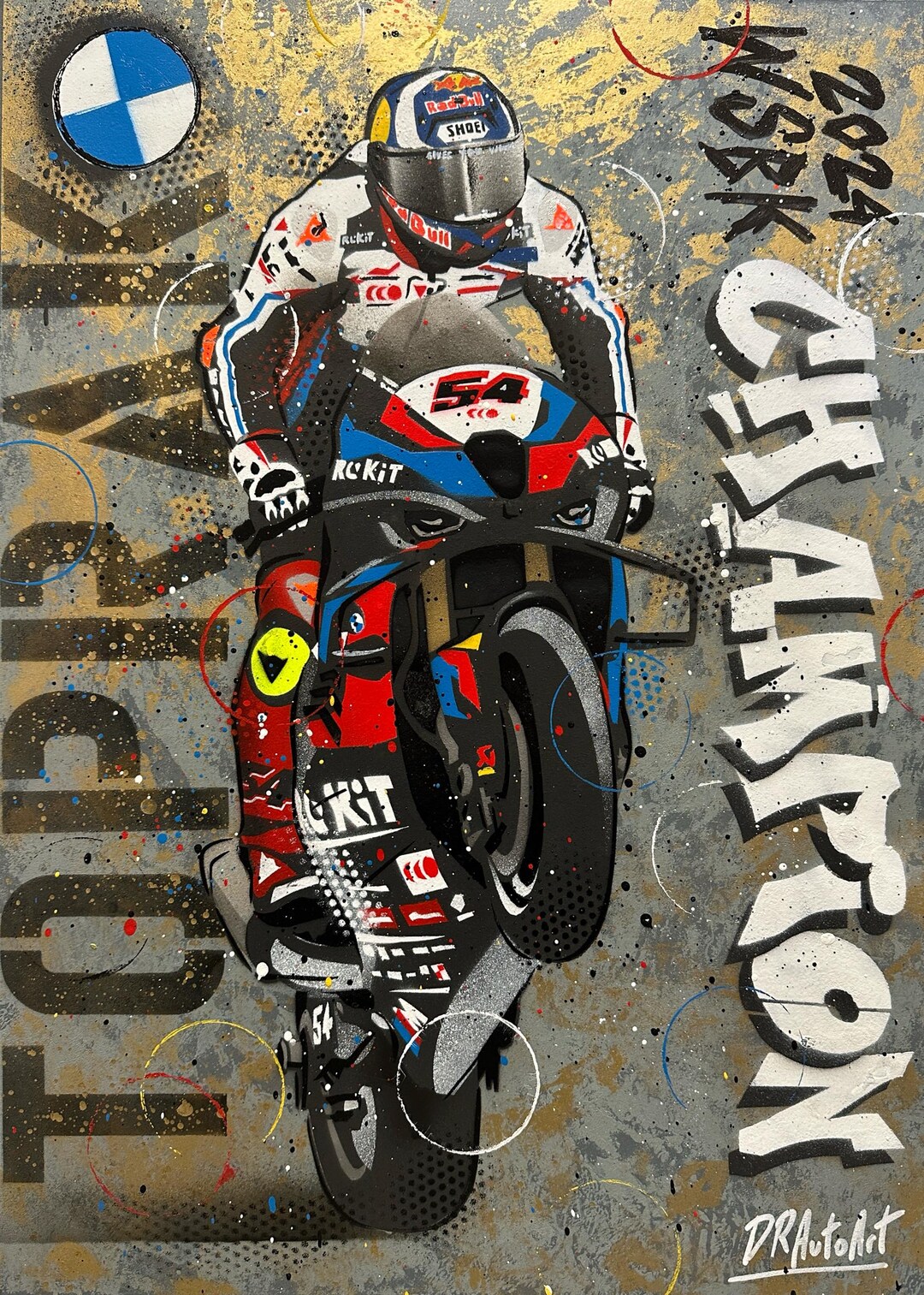 Toprak Razgatlıoğlu, 2024 WSBK Champ - Graffiti Painting - Etsy