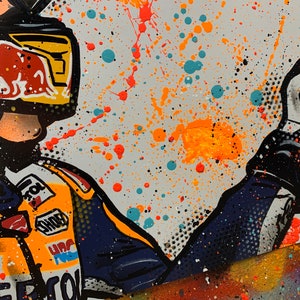 Marc Marquez Graffiti Painting - Etsy