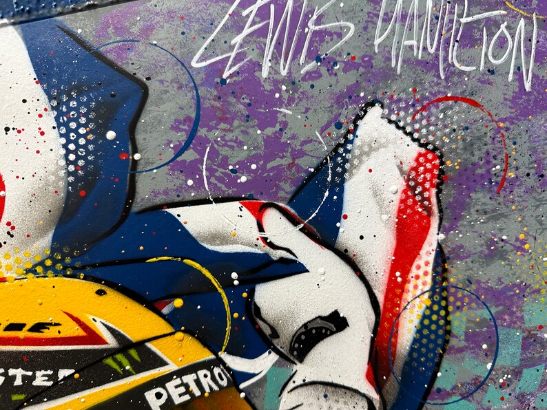 Lewis Hamilton, 2017 - Graffiti Painting - Etsy