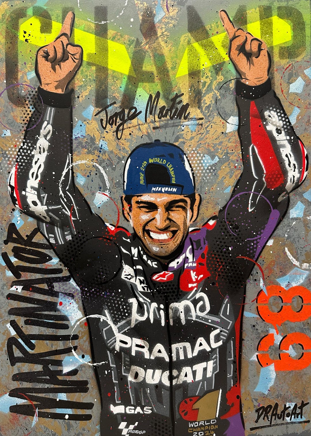 Jorge Martin 2024 – Graffiti Painting - Etsy