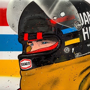 James Hunt Graffiti Painting - Etsy
