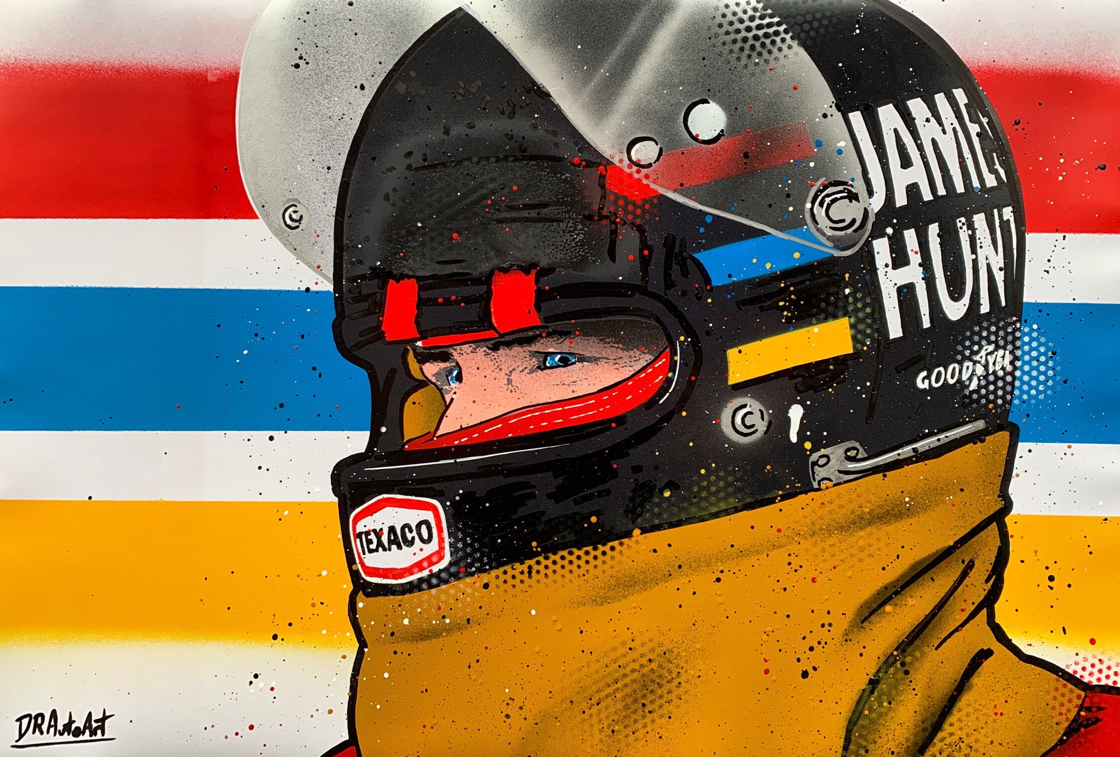 James Hunt Graffiti Painting - Etsy