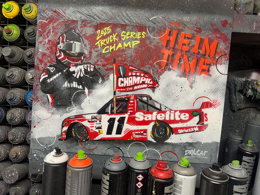 Corey Heim - 2025 Truck Series Champ - Graffiti Painting - Etsy