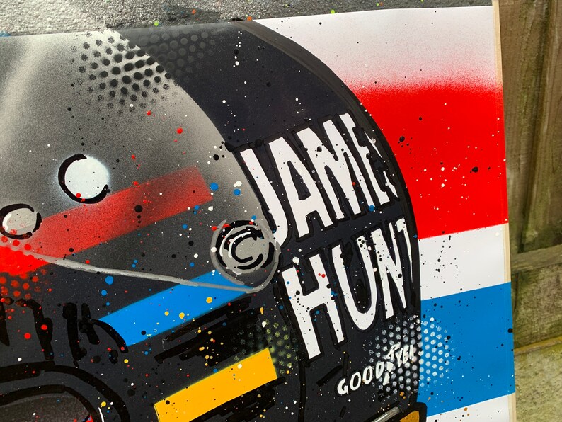 James Hunt Graffiti Painting - Etsy