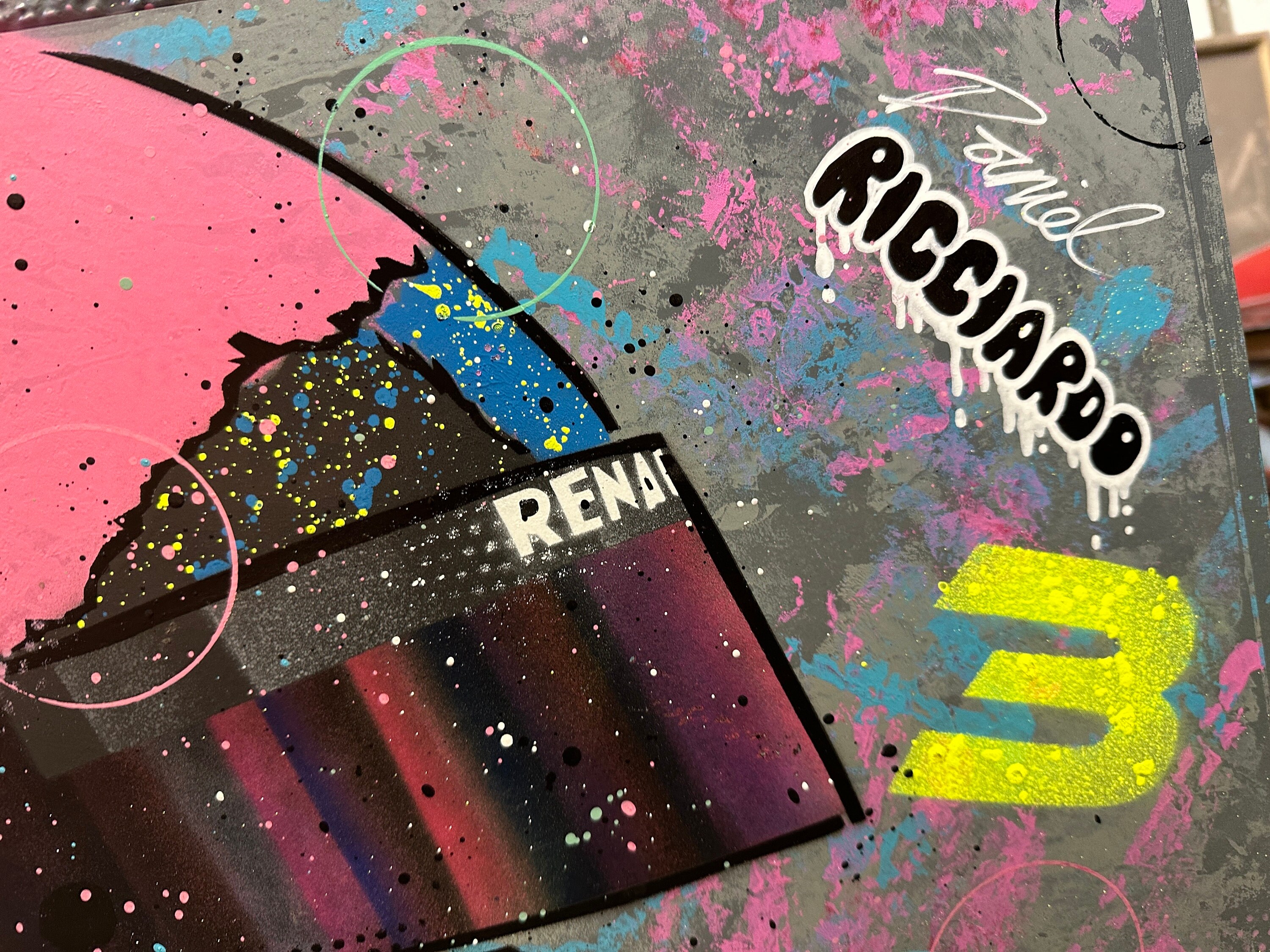 Daniel Ricciardo Graffiti Painting - Etsy