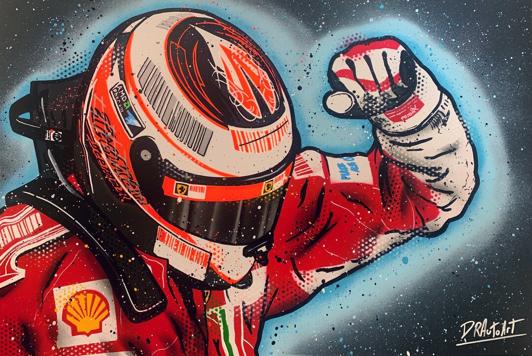Kimi Raikkonen Graffiti Painting - Etsy