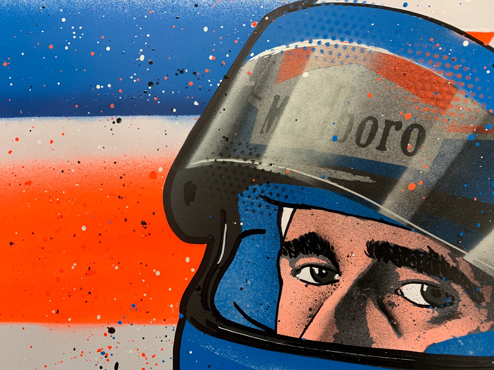 Alain Prost Pintura de graffiti - Etsy España