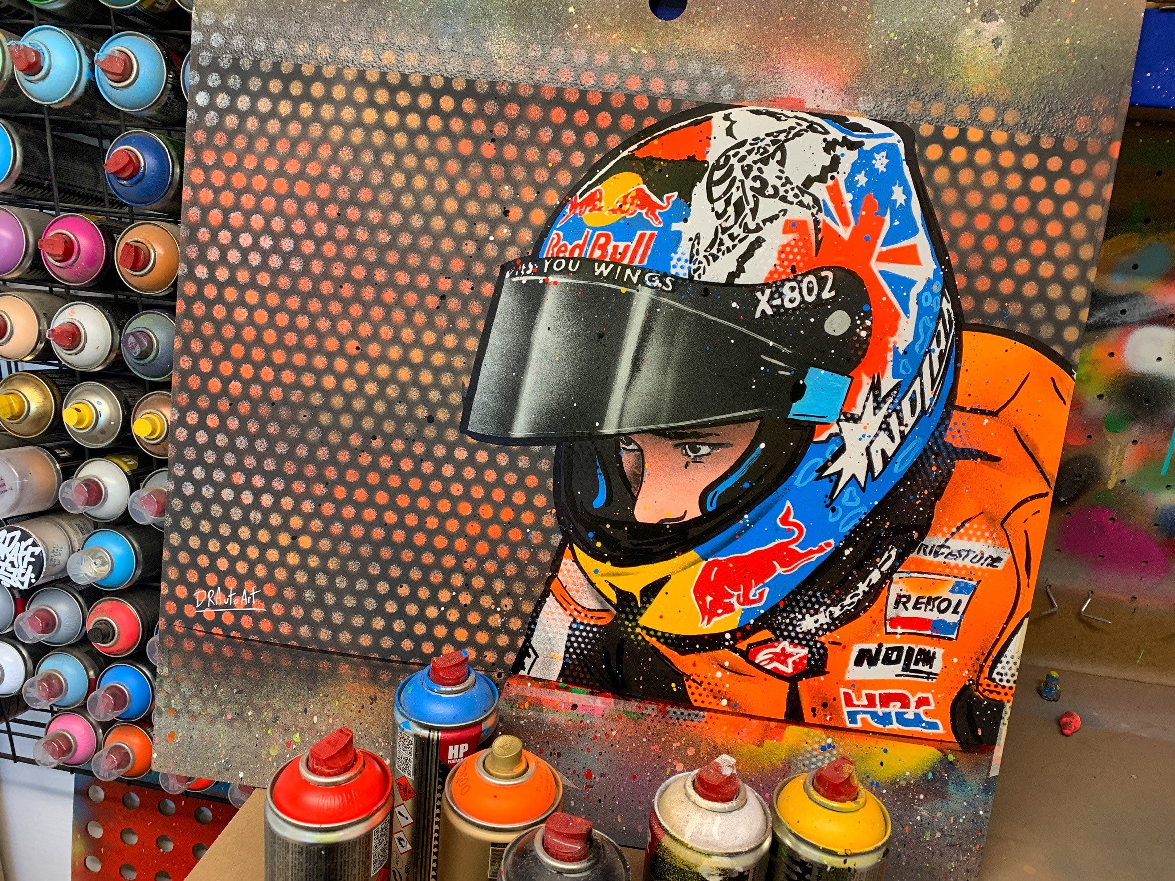 Casey Stoner Graffiti Painting - Etsy Singapore
