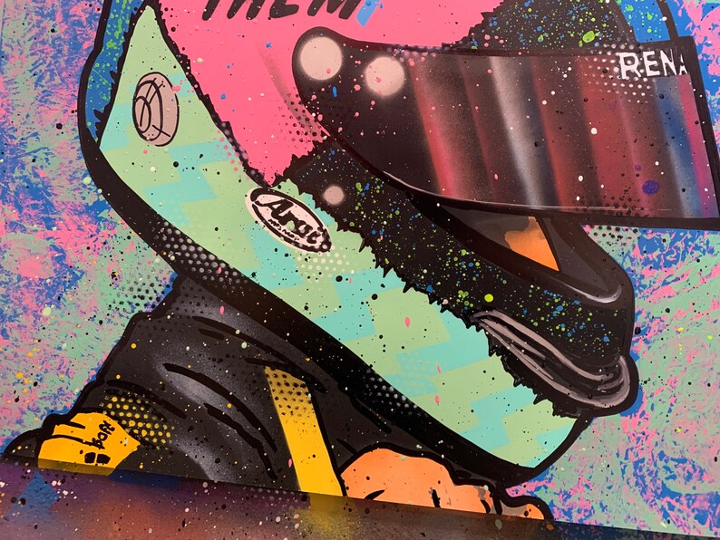 Daniel Ricciardo Graffiti Painting | Etsy