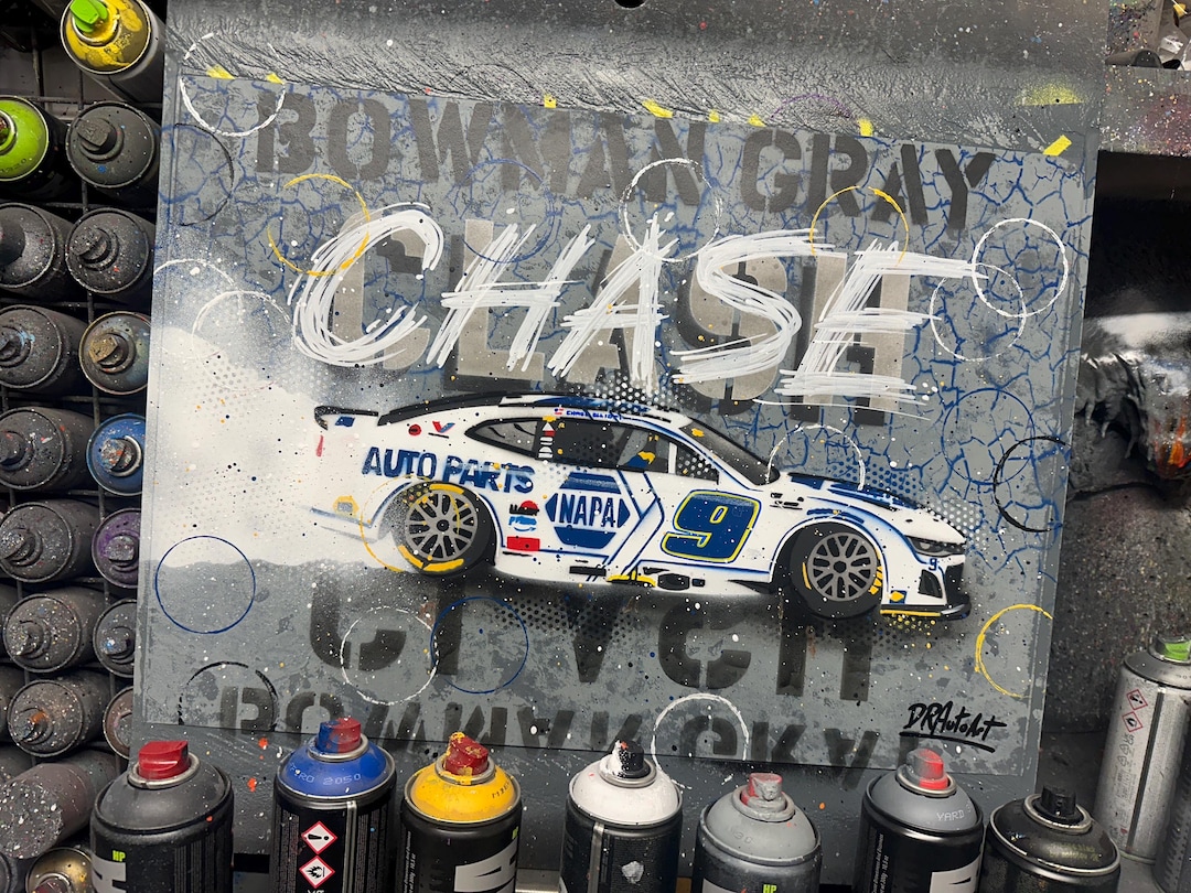 Chase Elliott, 2025 Clash Win - NASCAR - Graffiti Painting - Etsy