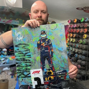 Daniel Ricciardo, Monaco - Graffiti Painting - Etsy