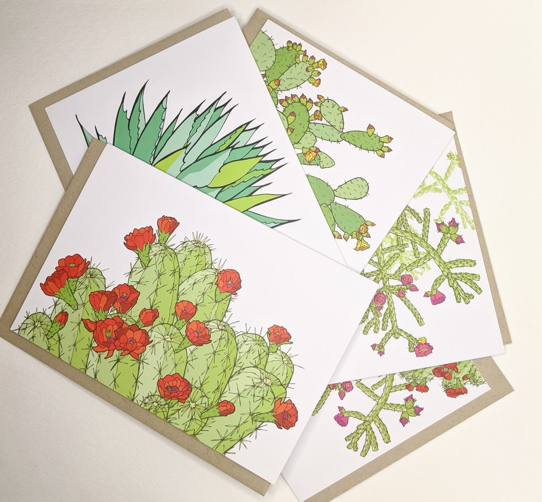 Cactus Greeting Cards - Etsy