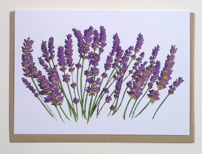 Lavender Greeting Cards - Etsy