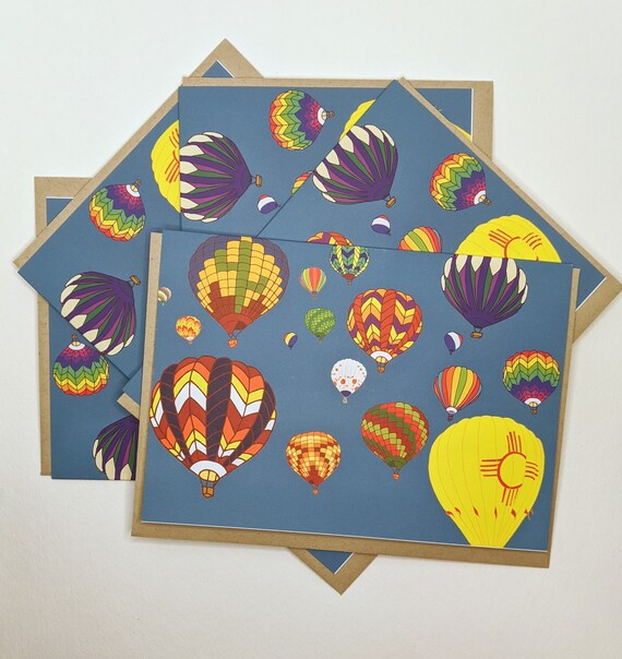 Hot Air Balloon Greeting Cards - Etsy