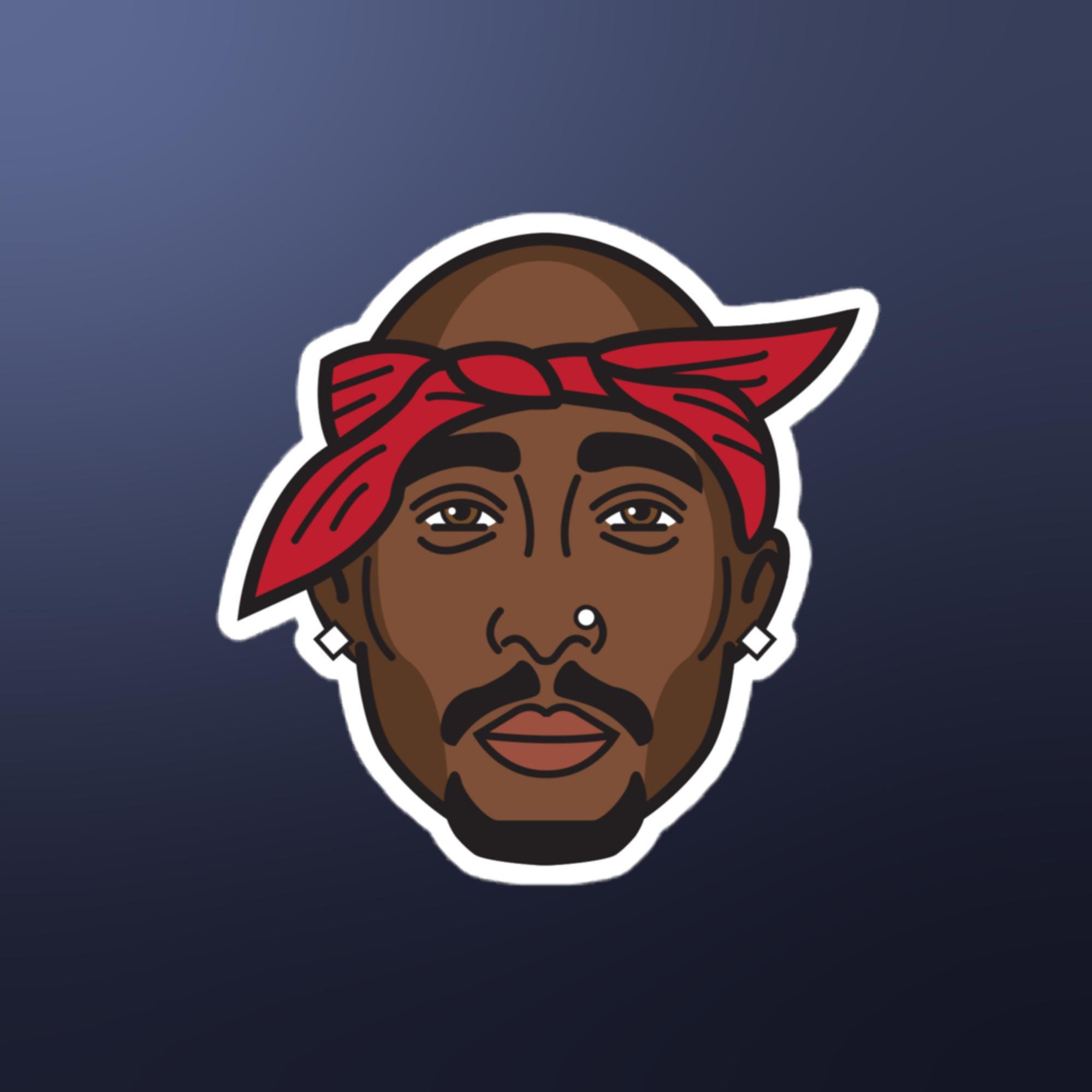 Tupac Shakur / Bubble-free Sticker - Etsy