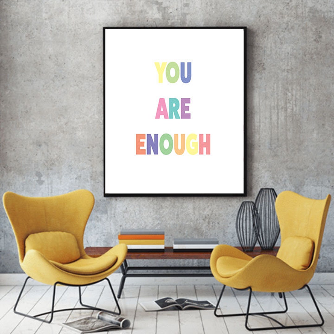 YOU ARE ENOUGH Classroom Printable, Counseling Office Poster, Counselor ...