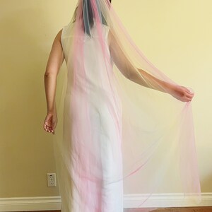 Unicorn Bridal Veil, Rainbow Ombre Veil, Unique Bridal Veil, Rainbow ...