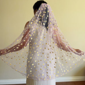 SUNFLOWER & DAISY: Bridal Veil Floral Bridal Veil, Colorful, Summer ...