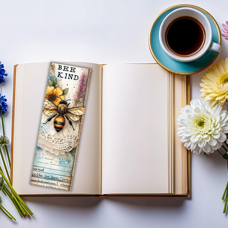 Printable Bookmarks - Buzzing Bees - Etsy