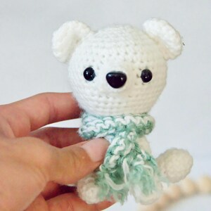 Paxton the Polar Bear | Small Crochet Baby Toy | Amigurumi Plushie ...