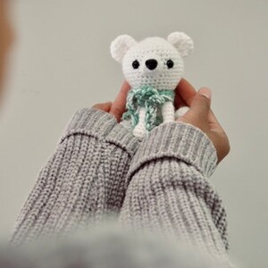 Paxton the Polar Bear | Small Crochet Baby Toy | Amigurumi Plushie ...