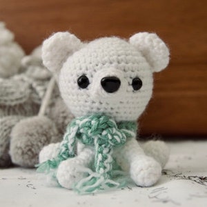 Paxton the Polar Bear | Small Crochet Baby Toy | Amigurumi Plushie ...