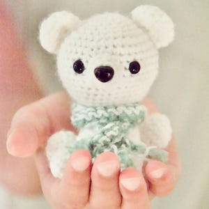 Paxton the Polar Bear | Small Crochet Baby Toy | Amigurumi Plushie ...
