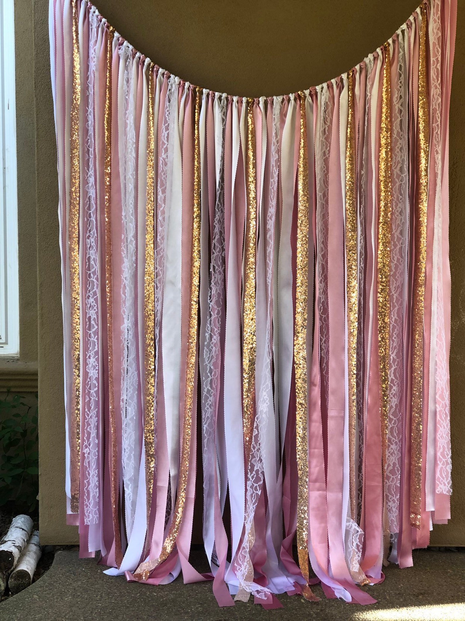 Rose Gold Pink Decor Sequin Wedding Backdrop Fabric Backdrop - Etsy