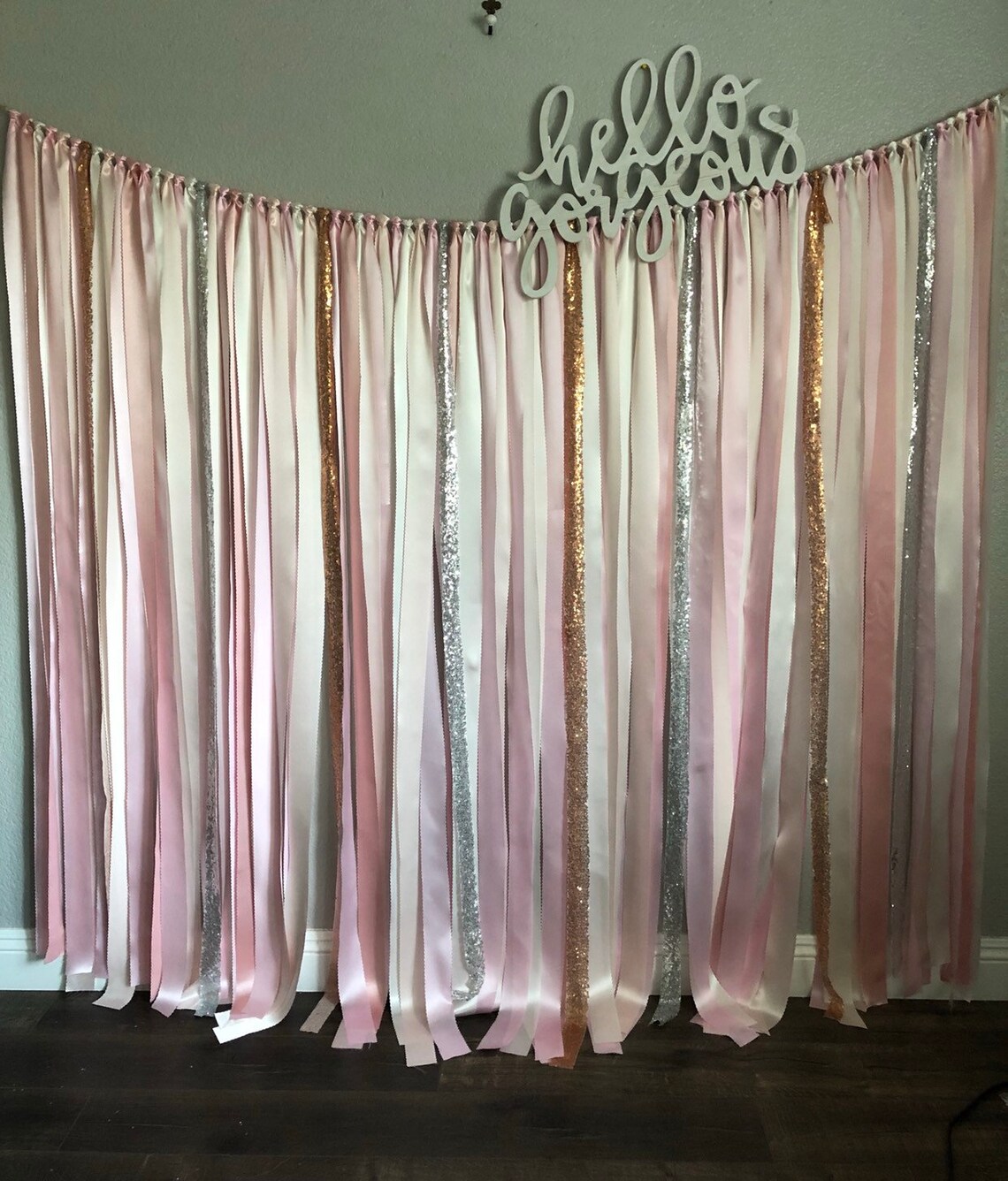 Ribbon Backdrop Ceremony Backdrop Cake Table Backdrop Photo - Etsy
