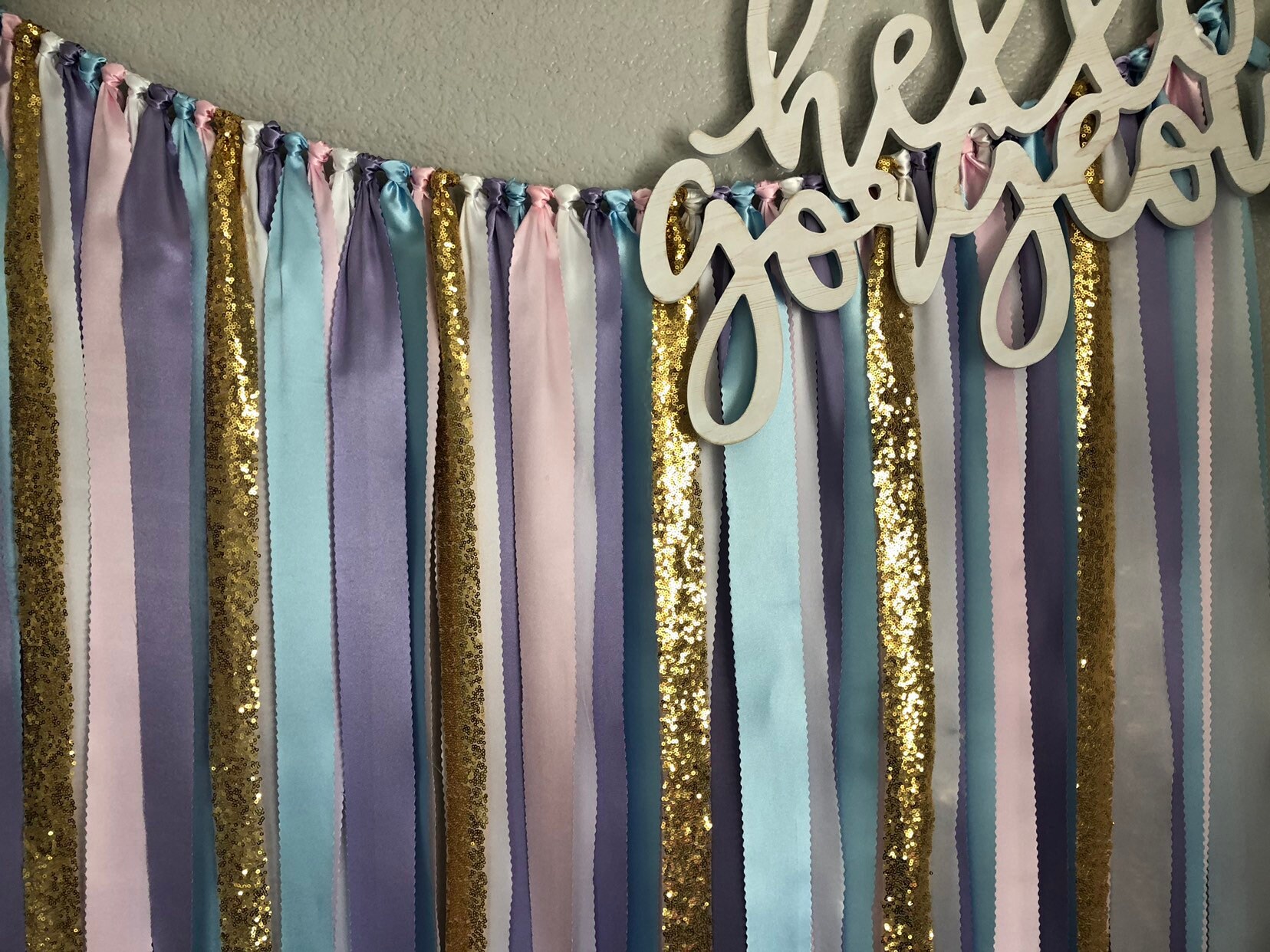 Unicorn Party Backdrop Banner Photo Booth Pastel Party | Etsy