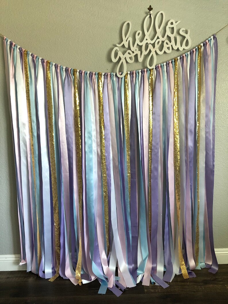 Unicorn Party Backdrop Banner Photo Booth Pastel Party - Etsy