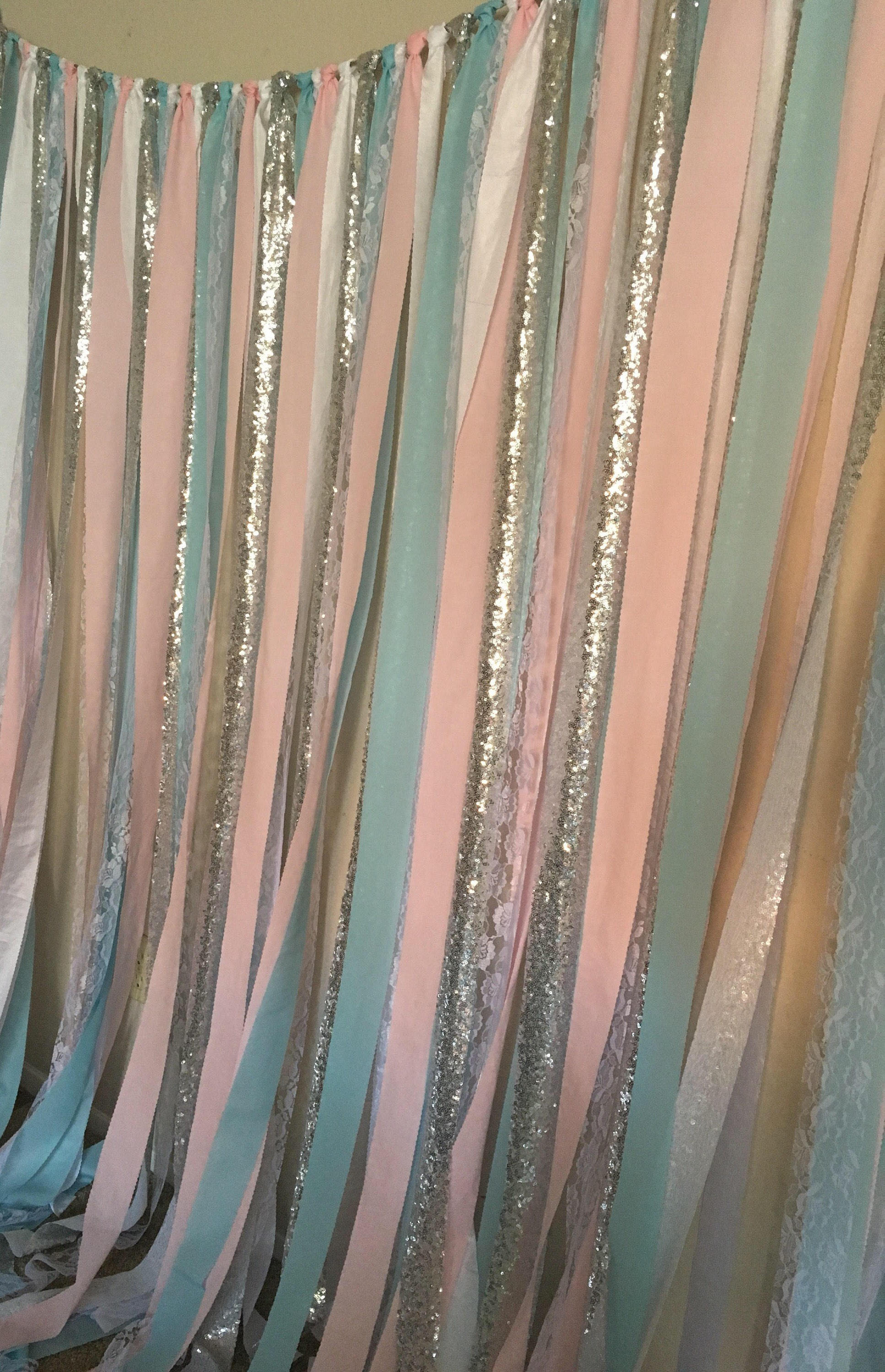 Gender Reveal Backdrop Lashes or Stashes Baby Blue and Pink | Etsy