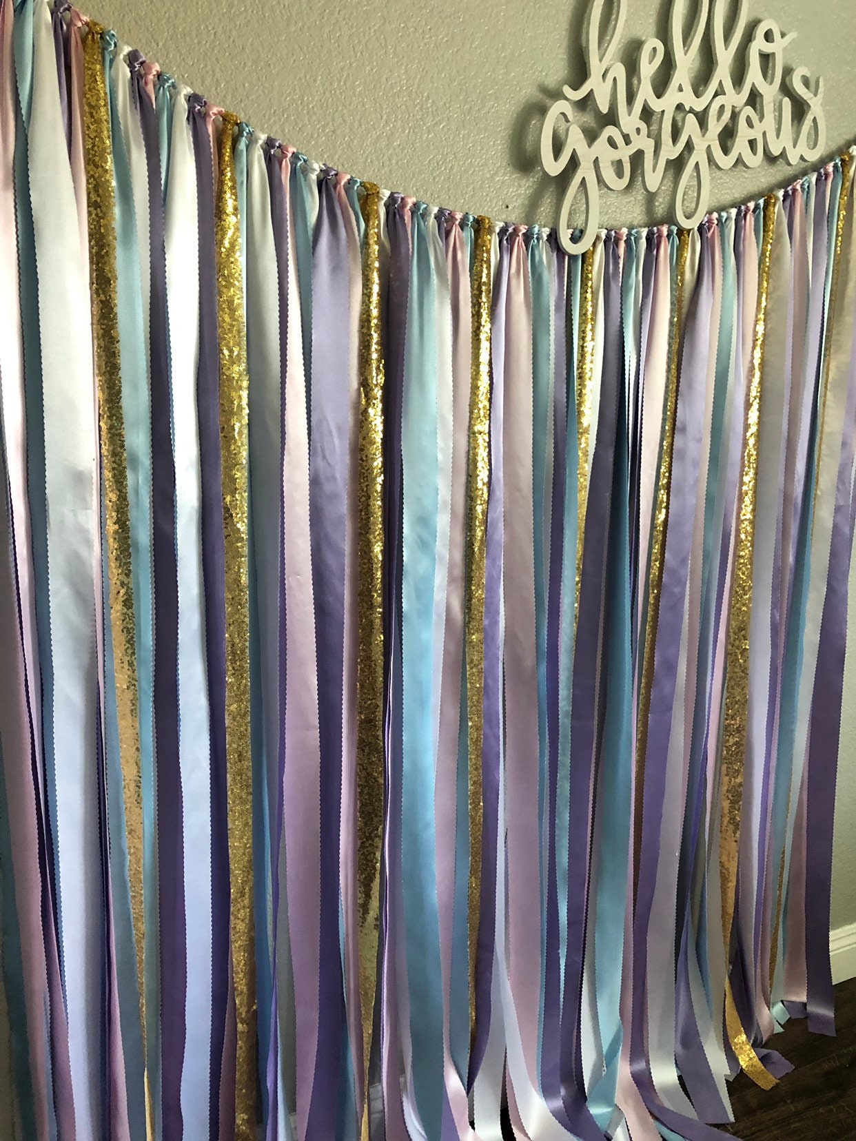 Unicorn Party Backdrop Banner Photo Booth Pastel Party | Etsy
