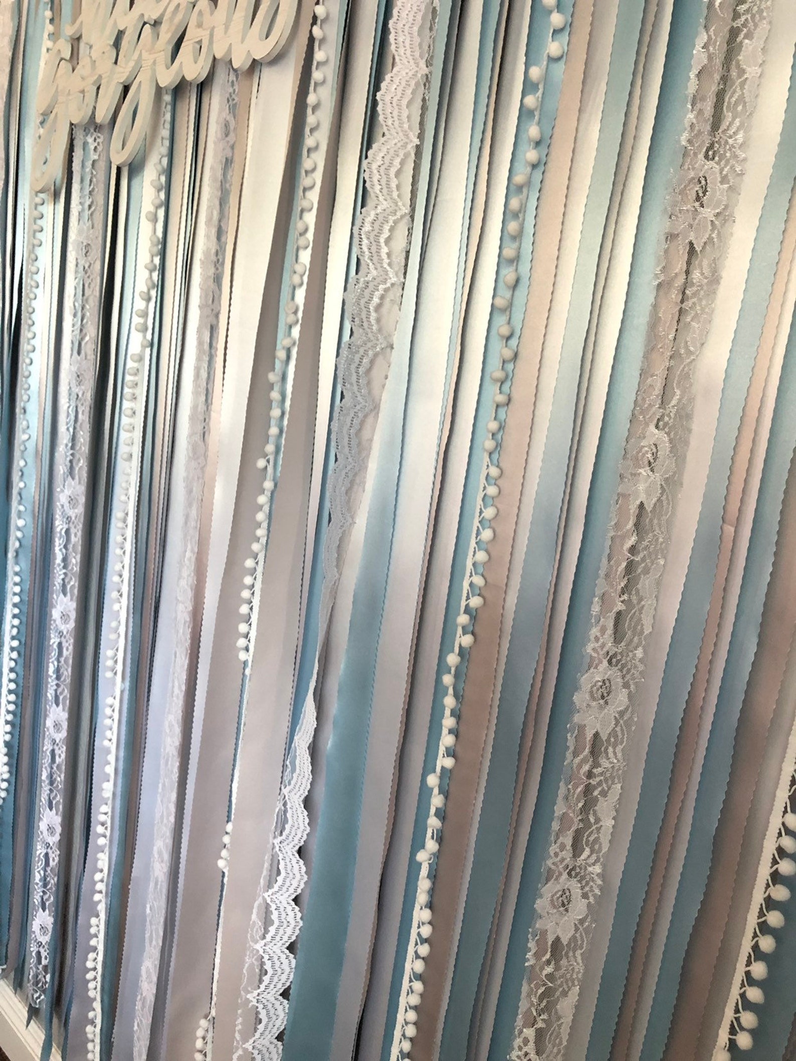 Baby Blue Backdrop for Baby Shower or Party Baby Blue | Etsy