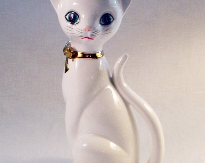 Vintage Cat Vase, Mid Century, Ceramic Cat, Cat Head Vase, Ceramic Art ...