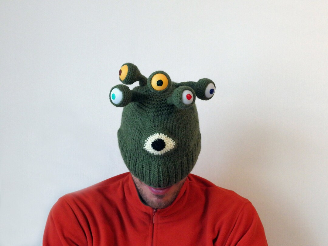 Crazy Hat, Christmas Gift, Alien Hat Hat With Eyes Monster Hat Man Hat ...