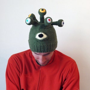Crazy Hat, Christmas Gift, Alien Hat Hat With Eyes Monster Hat Man Hat ...