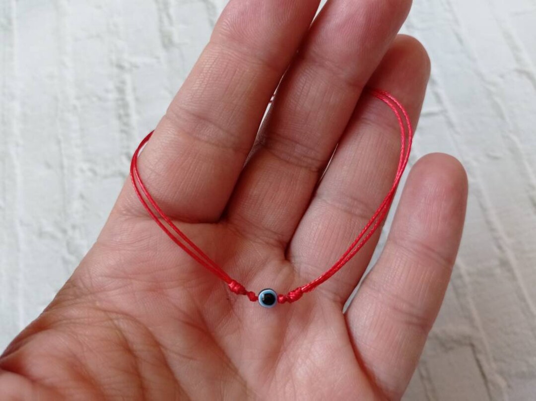 Pulsera de mal de ojo, pulsera de protección, pulsera roja para mujer ...