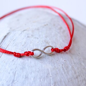 Infinity Bracelet, Red String Bracelet, Unisex Bracelet, Charm Bracelet ...