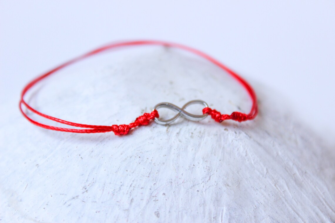 Infinity Bracelet, Red String Bracelet, Unisex Bracelet, Charm Bracelet ...