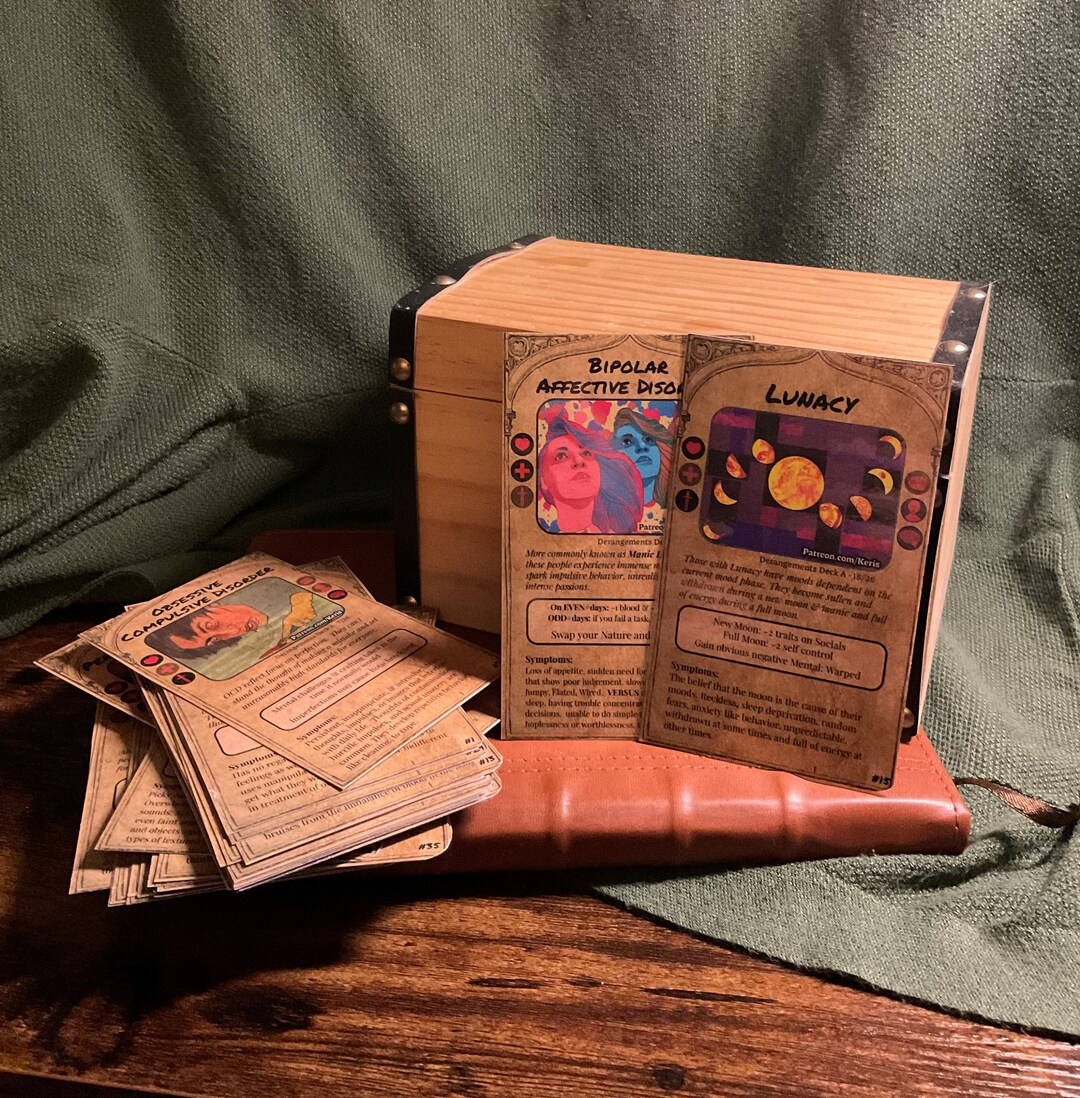 Total Insanity Derangement Deck VTM MET LARP Revised With Custom ...