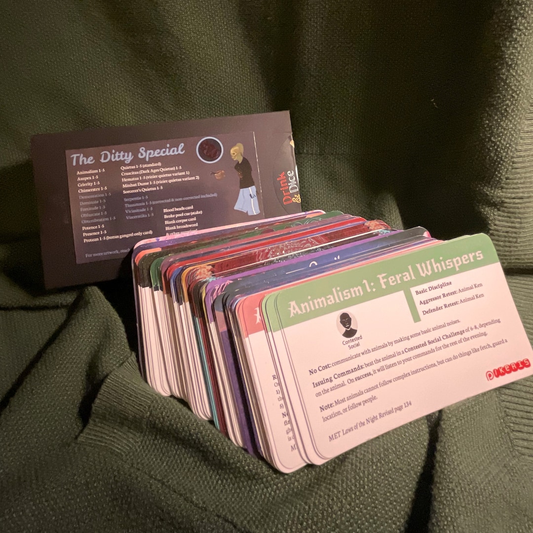 VTM Cardinal 8 - Phone+print DIGITAL ONLY - Discipline Reference Cards ...