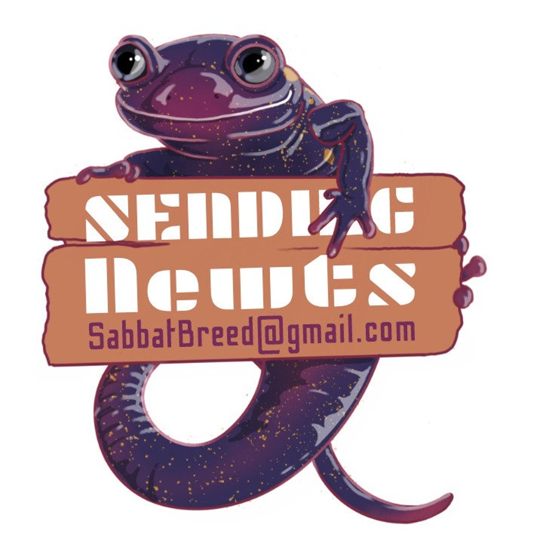Holographic sending Newts Sticker - Etsy